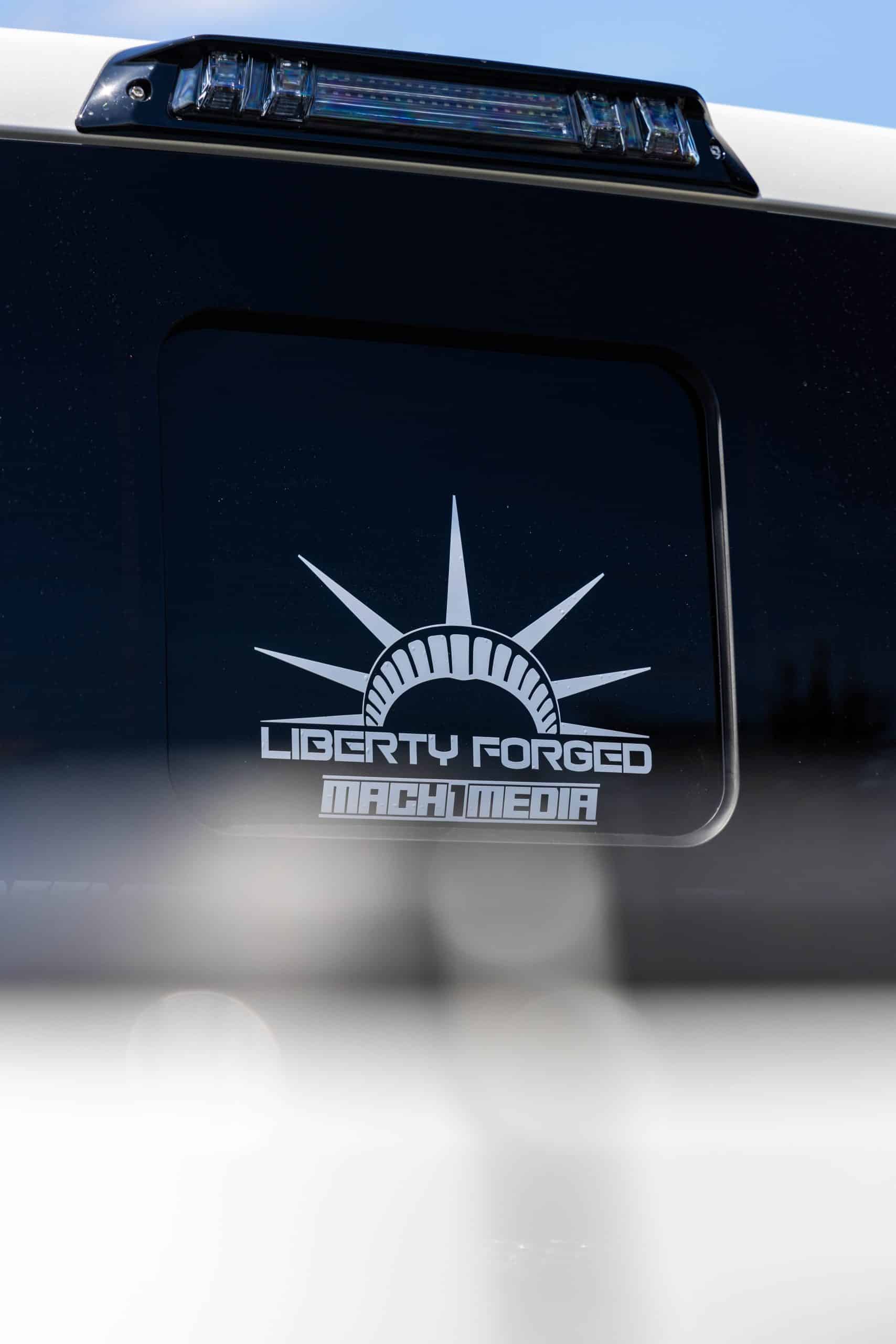 10' Sticker-White logo » Liberty Forged